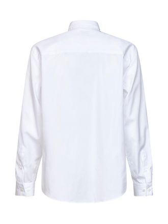 Dries Van Noten Mens Shirt Cilian White Cotton Poplin
