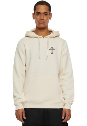 Mister Tee Herren Holy Cross Hoody - Streetwear Kapuzenpullover mit Kreuz- und Engel-Print, Regular Fit, Baumwoll-Polyester-Mix, l&auml;ssiger Winter Hoodie