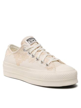 Converse Sneakers aus Stoff Ctas Lift Ox A02225C Beige