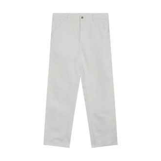 Carhartt Work in Progress Homme, Pantalons, Blanc, Taille: W33 Single Knee Pant