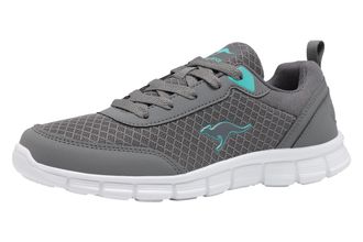 Kangaroos Sneaker KANGAROOS K-RF BETHY, Damen, Gr. 38, grau (steel grau, ocean), Synthetik, Textil, Schuhe Sneaker, Atmungsaktiv
