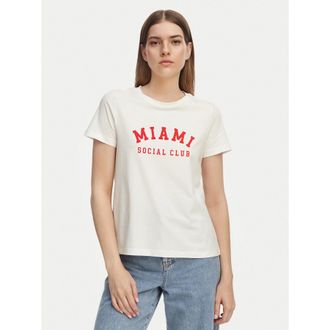Vero Moda T-Shirt Jida 10340948 Wei&szlig; Regular Fit