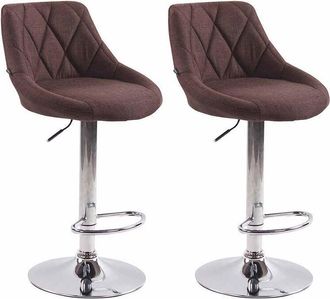 Clp 2 pcs réglés sur Willy et chaises réglables avec des reproches de pied de différentes couleurs Couleur : marron