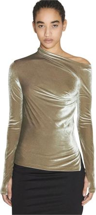 Helmut Lang Femme, Blouses et Chemises, Vert, Taille: 42 FR Hauts