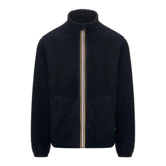 K-Way Pascal Sherpa Polar Reversible Jacket - - Sweatshirts & Hoodies - Herren - Blau - S