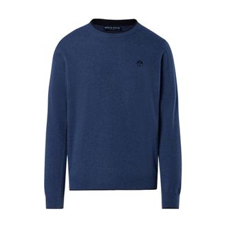 North Sails Blauer Pullover mit Kontrastdetails - - Knitwear - Herren - Blau - 2XL