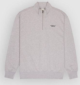 Element Element Co Emb Quarter Half-Zip Sweater mid grey heather