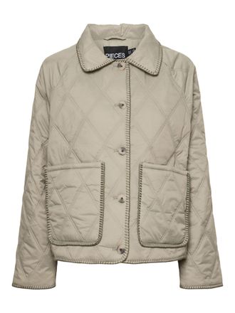 Pieces Pcnaima Quilted Stitch Detail Jacket
