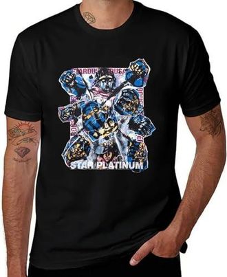 Generic JoJo | Bizarre | Adventure, T-shirt pour homme, Style noir, XL