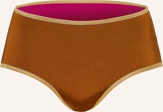 Mymarini Mymarini Panty-Bikini-Hose Shine Zum Wenden Mit Uv-Schutz 50+ pink