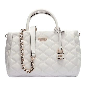 Guess Tamsin Satchel - Femme - Sacs - Blanc - Taille: ONE Size