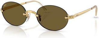 Ray-Ban Rb3929 By A$ap Rocky Sonnenbrillen Arista Gold Fassung Braun Glas 54-20