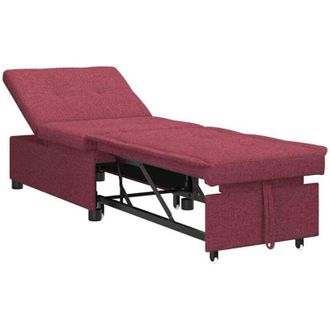 vidaXL Sofa Bett Rot 194 x 67 x 37 cm Stoff Vidaxl