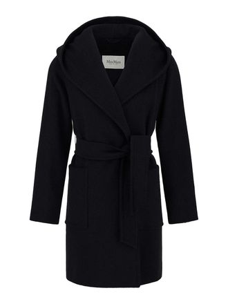 Max Mara Kurzer Mantel - Schwarz