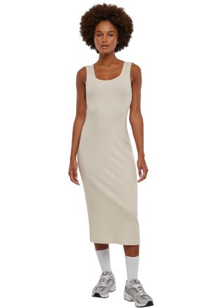 Urban Classics Damen Kleid Ladies Rib Top Dress, langes Kleid für Frauen, ärmellos, erhältlich in verschiedenen Farbvarianten, Größen XS-5XL