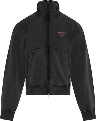 Martine Rose Homme, Sweatshirts et sweats &agrave; capuche, Noir, Taille: L Zip Up Crew