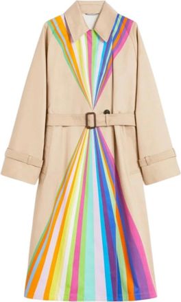 Max Mara Femme, Manteaux, Multicolore, Taille: 40 FR Trench-coat en gabardine de coton hydrofuge