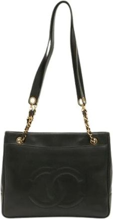 Chanel Sac cabas Coco Mark en cuir caviar Pre-owned - Femme - Pre-owned - Noir - Taille: ONE Size
