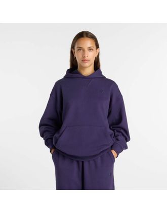 New Balance Athletics - Kapuzenpullover aus French Terry in Boysenbeere-Lila