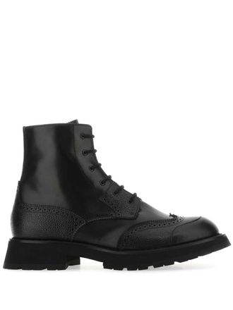 Alexander McQueen bottines Punk Worker - Noir
