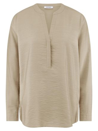 Peter Hahn Bluse Rundhals-Ausschnitt Peter Hahn beige