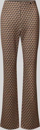 Marc Cain Flared Cut Hose im Allover-Look mit elastischem Bund