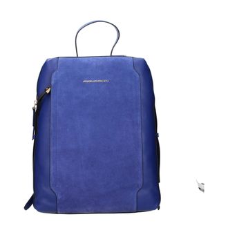 Piquadro Blauer Leder-Rucksack