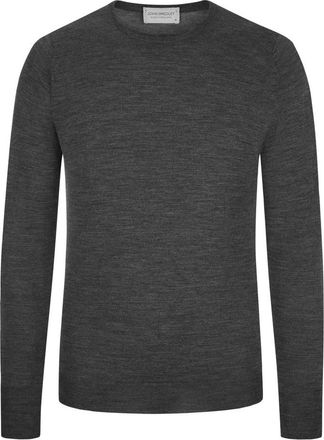 John Smedley Pullover aus Merinowolle, O-Neck in