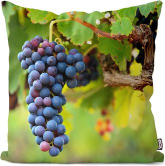 Void Watches Weinrebe Rotwein Obst Kissenbezug Kissenhülle Sofakissen Kissen Deko Outdoor-Kissen Dekokissen, Kissen Größe:40 x 40 cm