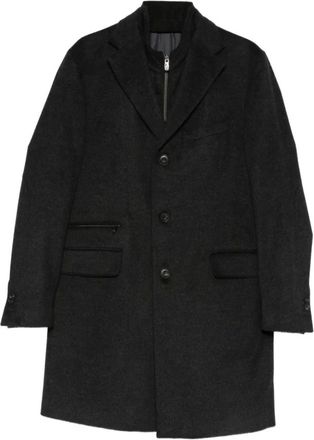 Corneliani Homme, Manteaux, Noir, Taille: M Manteau en pure laine