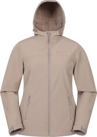 Mountain Warehouse Exodus Softshelljacke f&uuml;r Damen (Dunkelbeige)
