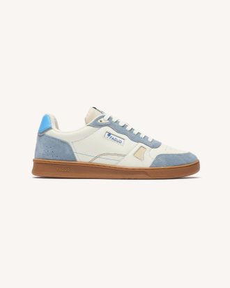 Faguo Baskets blanc et bleu cuir