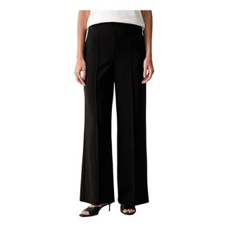 Joseph Ribkoff Stoffhose mit B&uuml;gelfalte und weitem Bein - - Trousers - Damen - Schwarzk - L