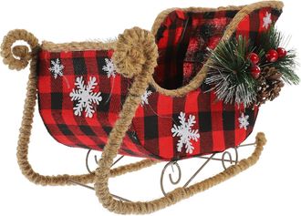 Garneck Weihnachtsschlitten-deko f&uuml;r Zuhause und Feiertage Bruchfest und Stabil Wiederverwendbar als Tischschmuck und Festtagsdeko