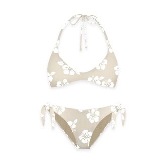 MC2 Saint Barth Heli - Tiki Hibiscus 1101 - - Swimwear - Damen - Beige - L