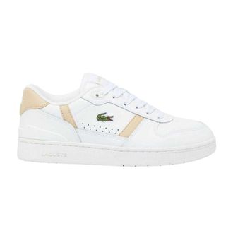 Lacoste T-Clip Set Sneaker f&uuml;r Damen, Leder (Wei&szlig;)