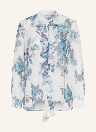 Marella Bluse Mit R&uuml;schen blau