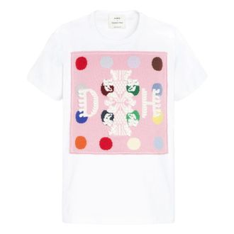 Barrie T-shirt Spots Logo - Femme - Tops - Rose - Taille: 40 FR