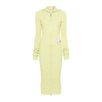 Miharayasuhiro Mihara Yasuhiro, Femme, Robes, Vert, Taille: 40 FR Rib Dress