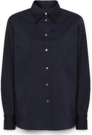 Elena Miro Femme, Blouses et Chemises, Bleu, Taille: 50 FR Chemise en tissu extensible