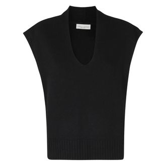 Roberto Collina Femme, Pulls, Noir, Taille: 36 FR V-neck Tricots