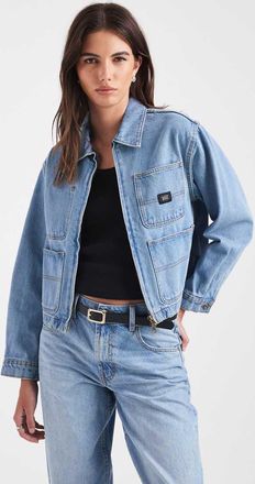 Vans Emily - Veste de travail coupe carr&eacute;e - Bleu d&eacute;lav&eacute;