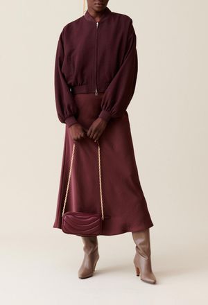 Claudie Pierlot Bomber fluide zipp&eacute;