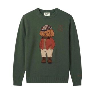 MC2 Saint Barth Pull col rond Heron - Homme - Pulls - Vert - Taille: XL
