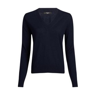 Max Mara Woll- und Kaschmirpullover - - Knitwear - Damen - Blau - M
