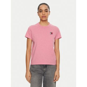Tommy Jeans T-Shirt DW0DW20153 Rosa Regular Fit