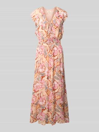 Suncoo Maxikleid mit V-Ausschnitt und Schn&uuml;rung Modell CALI