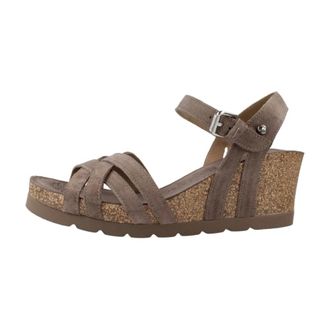 Panama Jack Femme, Chaussures, Gris, Taille: 38 EU Sandales Compens&eacute;es Plateforme