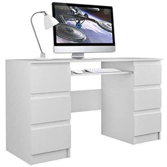 Topeshop Kuba KUBA Schreibtisch WEISS