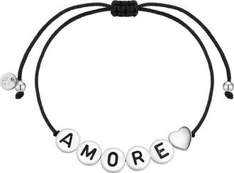 Glanzst&uuml;cke M&uuml;nchen Armband - Sterling Silber Armband Herz/AMORE - Gr. ONESIZE - in Silber - f&uuml;r Damen